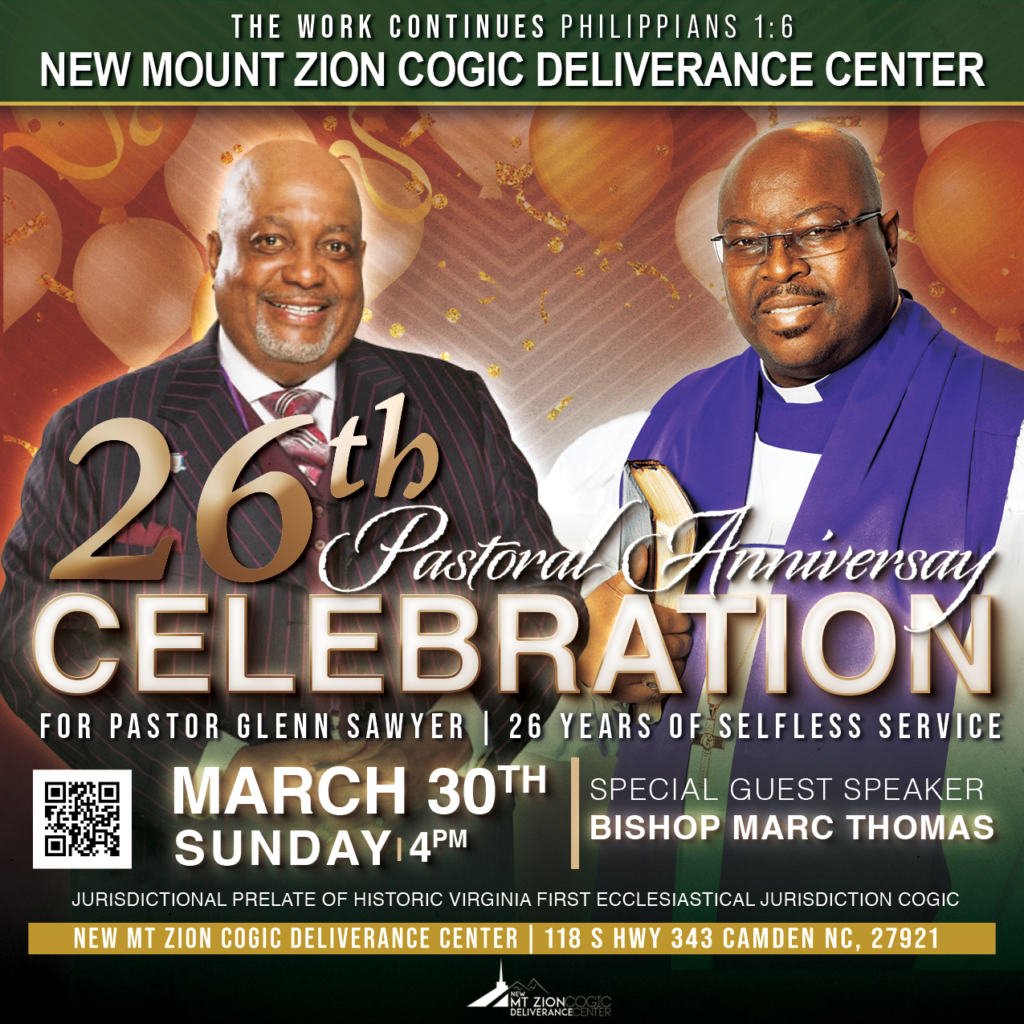 Pastor Sawyer’s Anniversary Celebration – New Mount Zion COGIC